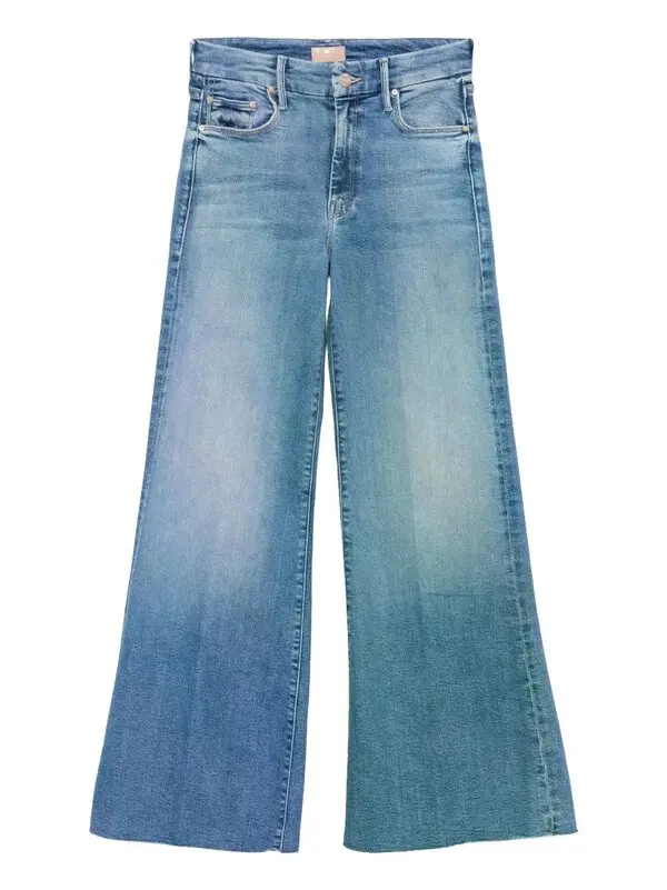 MOTHER Cotton-blend Wide Leg Jeans - Blue