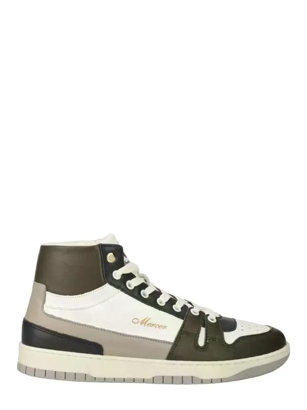 THE MERCER BRAND Leather High-top Sneakers - White