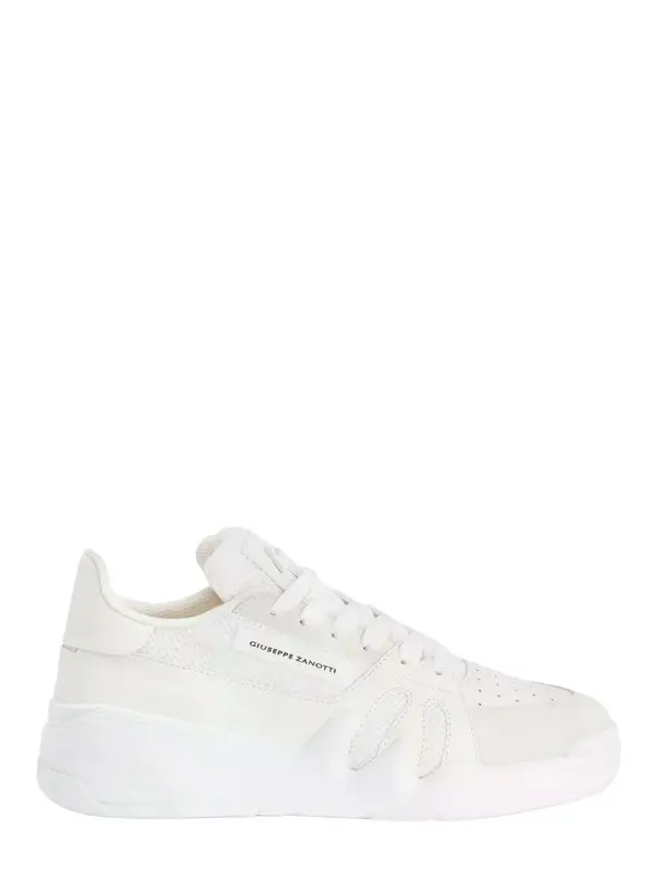 GIUSEPPE ZANOTTI Talon Low-top Leather Sneakers - White