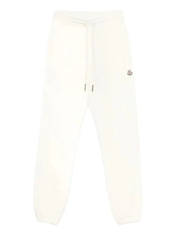 Moncler Logo-patch Pants - White