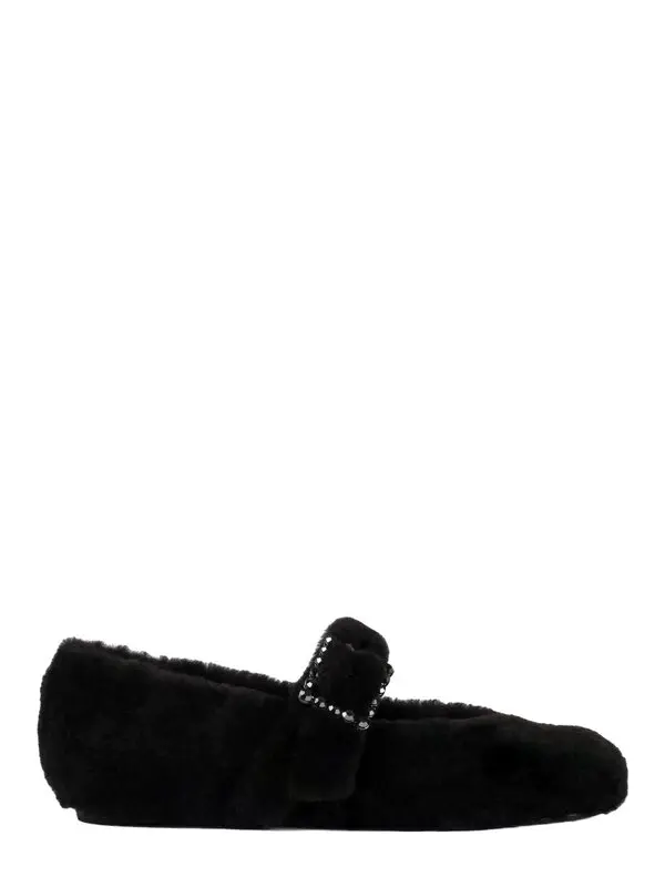 LE SILLA Danielle Embellished Ballet Flats - Black