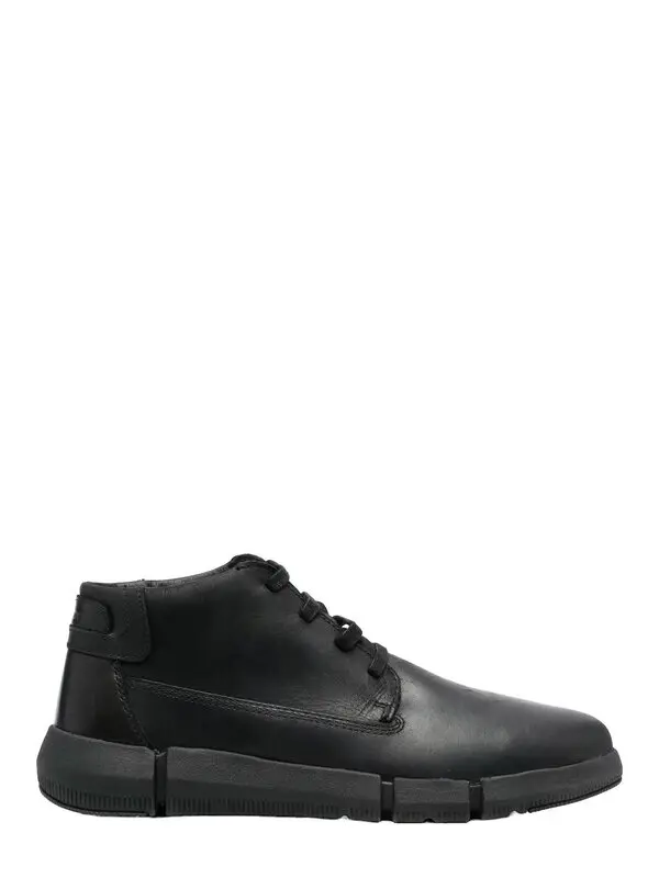 Geox Adacter Leather Desert Boots - Black