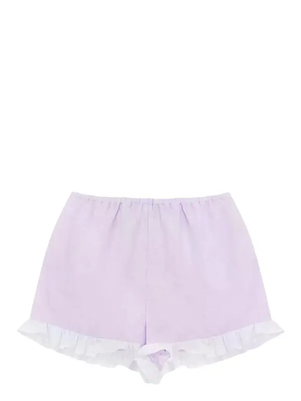 Sleeper Ruffled-hem Shorts - Pink