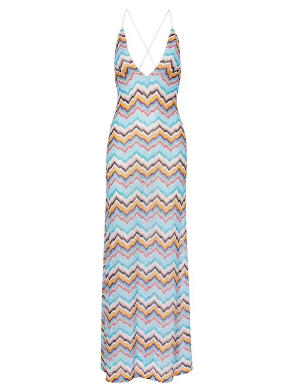 Missoni Zigzag Lamé Dress - Multicoloured