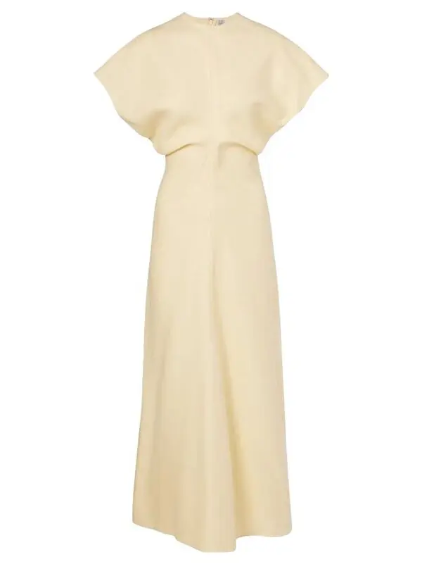 TOTÊME Draped Maxi Dress - Yellow