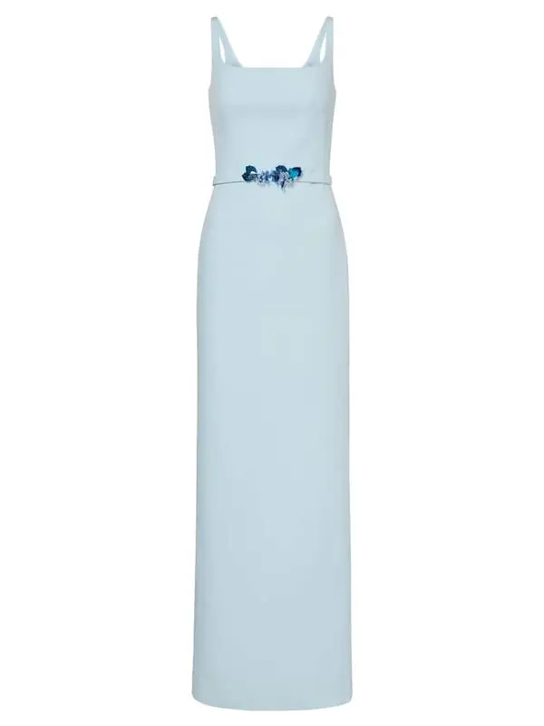 Safiyaa Kristena Embellished Gown - Blue