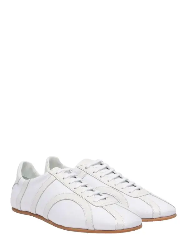 TOTEME Leather-trimmed Sneakers - White