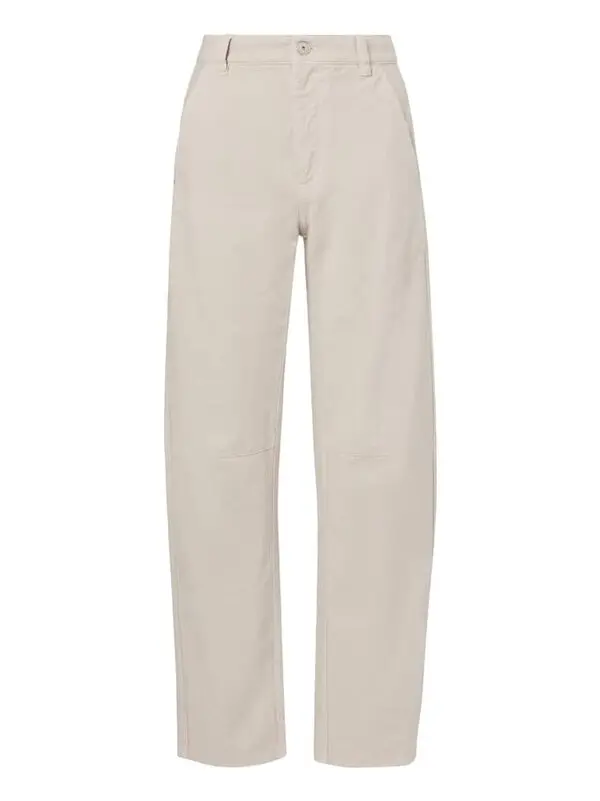 Brunello Cucinelli High-rise Straight Jeans - Beige