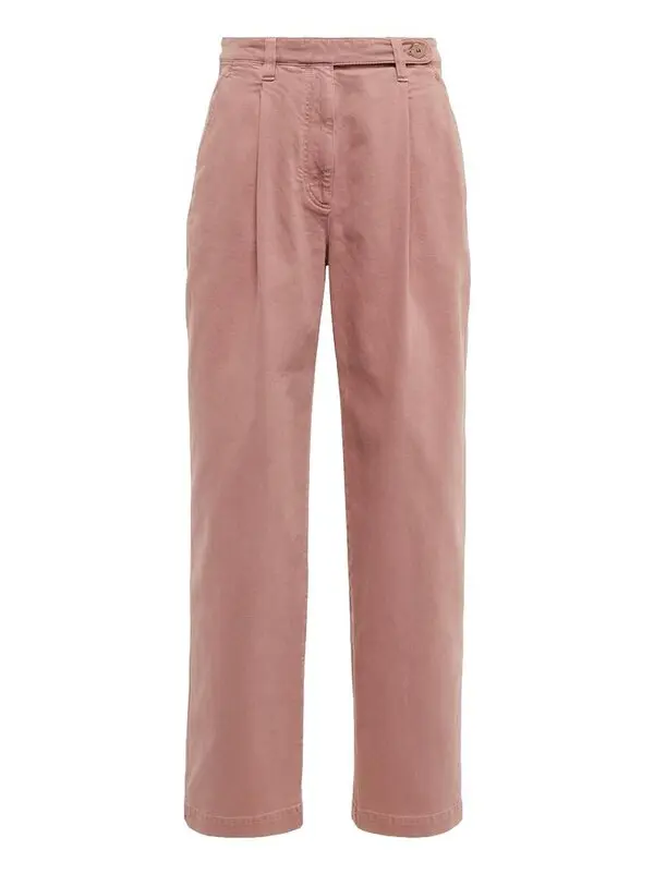 Brunello Cucinelli High-rise Straight Leg Jeans - Pink