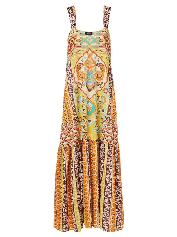 Etro Printed Cotton Maxi Dress - Multicoloured