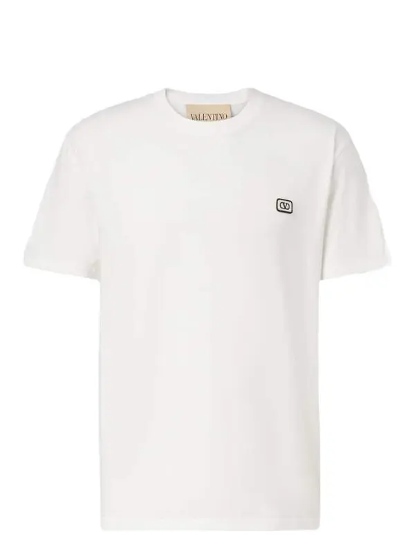 Valentino Garavani Vlogo Cotton Jersey T-shirt - White