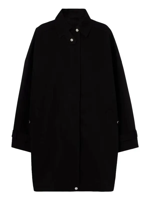 TOTEME Oversized Cotton Coat - Black