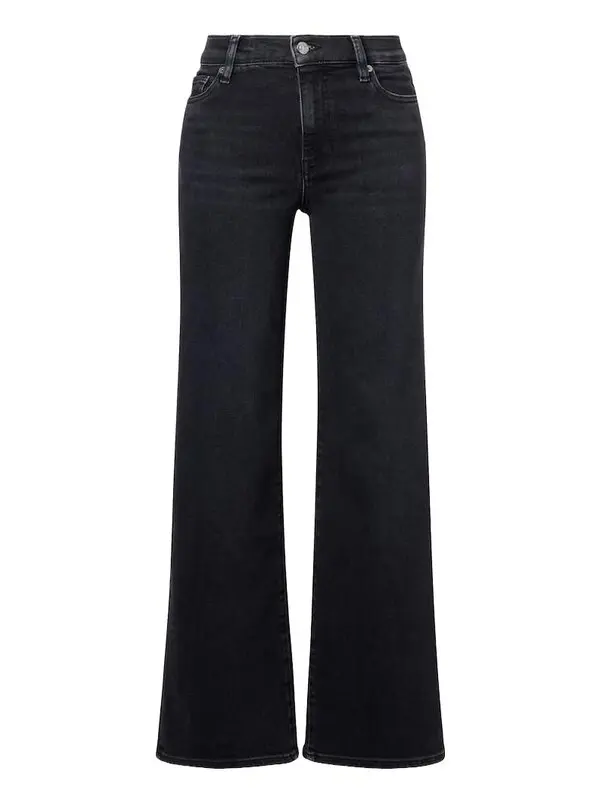 FRAME Le Slim Palazzo Wide-leg Jeans - Black