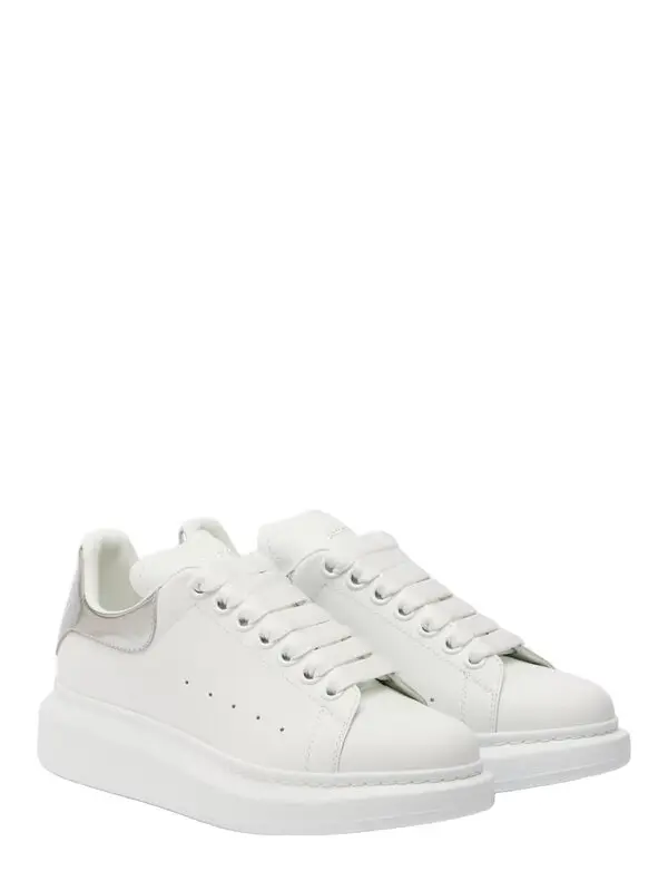 Alexander McQueen Oversized Leather Sneakers - White