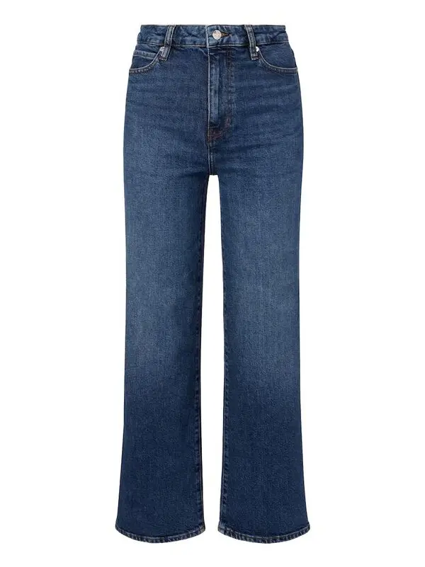 FRAME Wide-leg High-rise Jeans - Blue