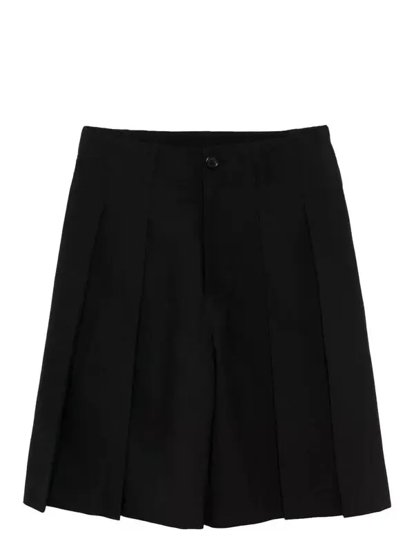 SONGZIO Gather Pleats Shorts - Black