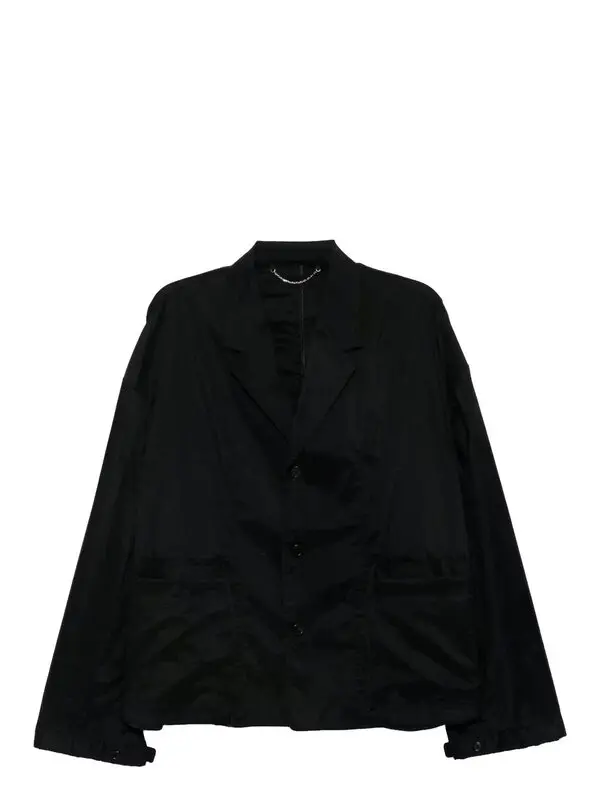 SONGZIO Box Pleats Blazer - Black