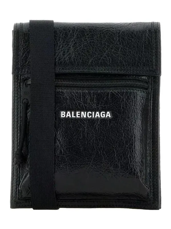 Balenciaga Explorer Crossbody Bag - Black