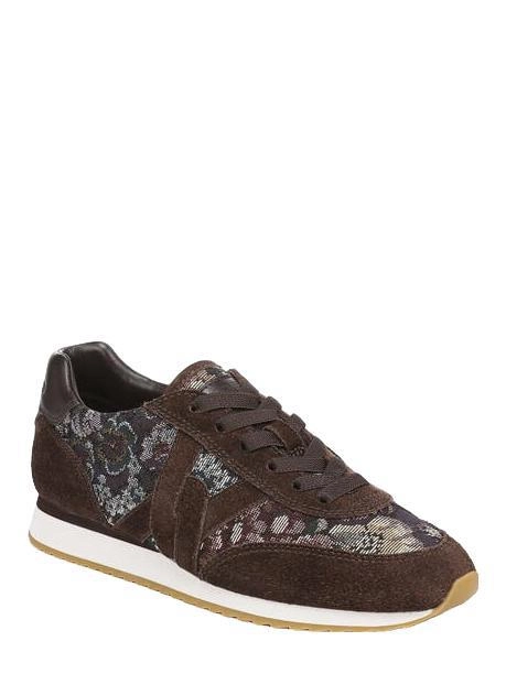 Veronica Beard Penrose Low Top Sneakers - Espresso Multi