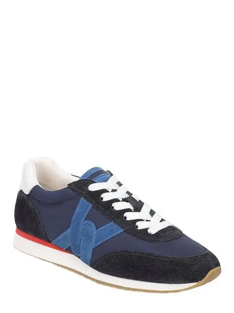Veronica Beard Penrose Low-top Sneakers - Navy/blue Coast/flame