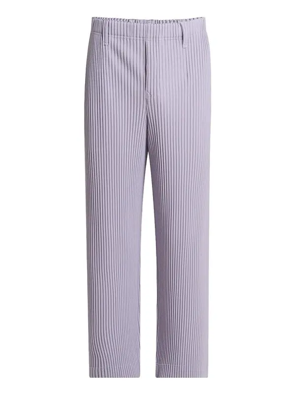 Issey Miyake Tailored Pleats Straight-leg Pants - Cloud Gray