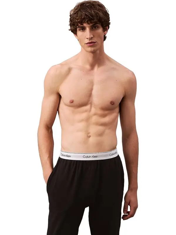 Calvin Klein Icon Cotton Stretch Sleep Joggers - Black