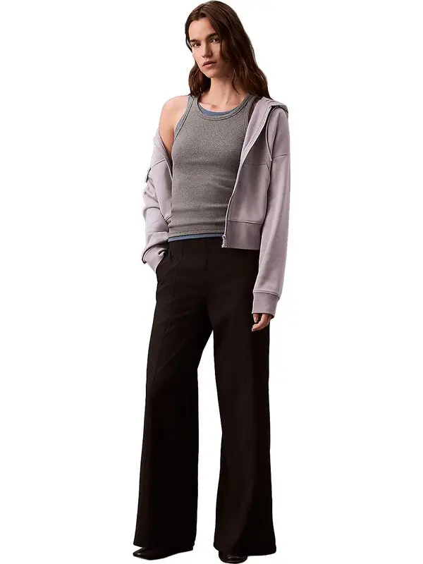 Calvin Klein Active Commute Wide Leg Pants - Black Beauty