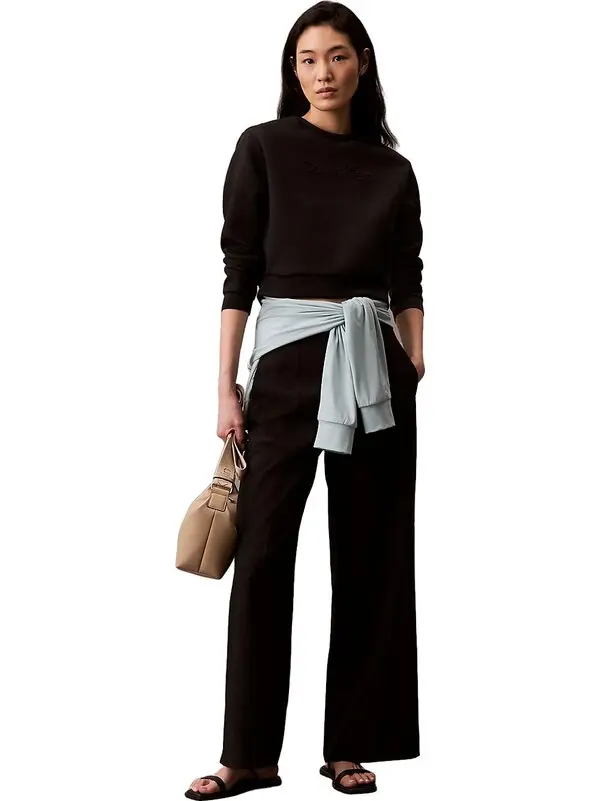 Calvin Klein Active Commute Wide Leg Pants - Black