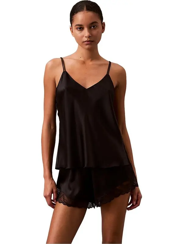 Calvin Klein Satin Sheen Cami - Black