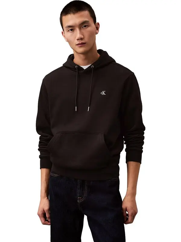 Calvin Klein Archive Logo Fleece Hoodie - Black Beauty