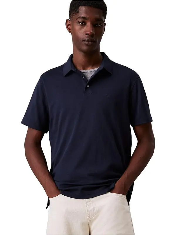 Calvin Klein Supima Cotton Classic Polo Shirt - Dark Sapphire
