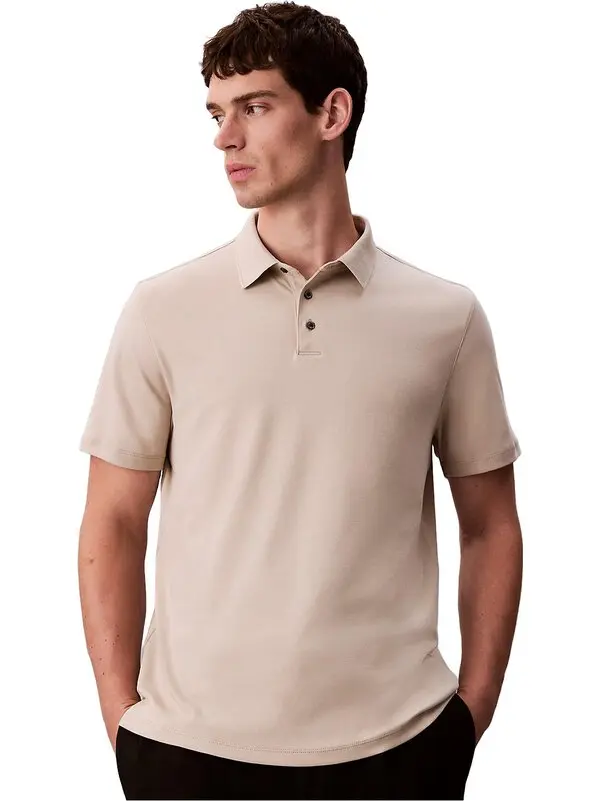 Calvin Klein Supima Cotton Classic Polo Shirt - Island Fossil