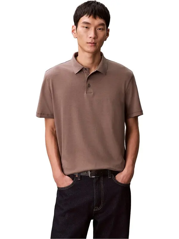 Calvin Klein Supima Cotton Classic Polo Shirt - Morel