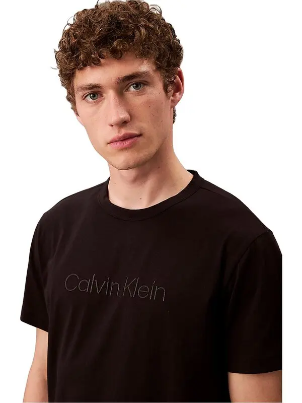 Calvin Klein Logo Sleep T-shirt - Black