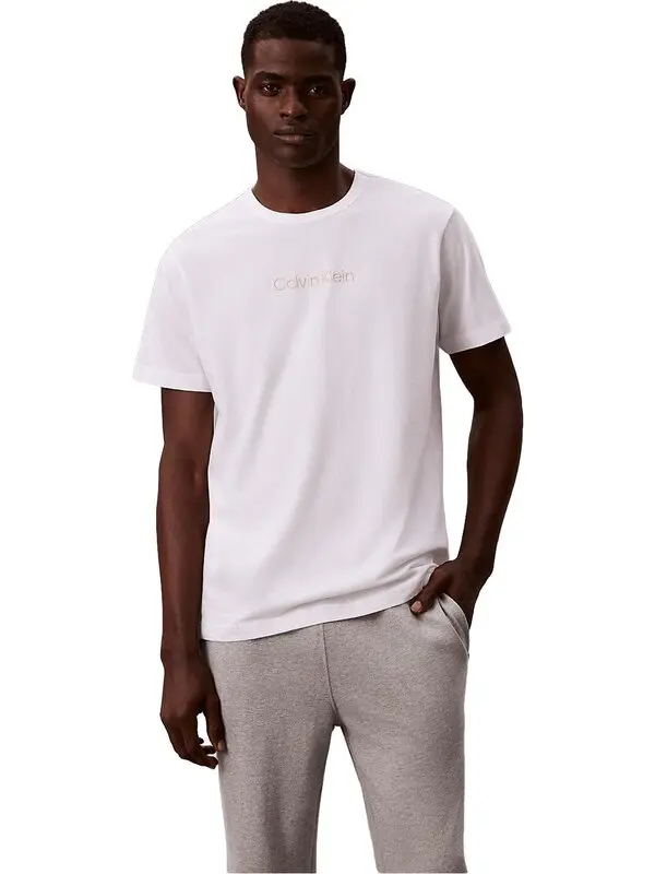 Calvin Klein Logo Sleep T-shirt - Classic White