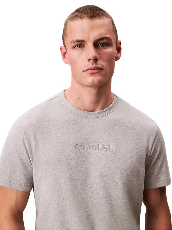 Calvin Klein Logo Sleep T-shirt - Grey Heather