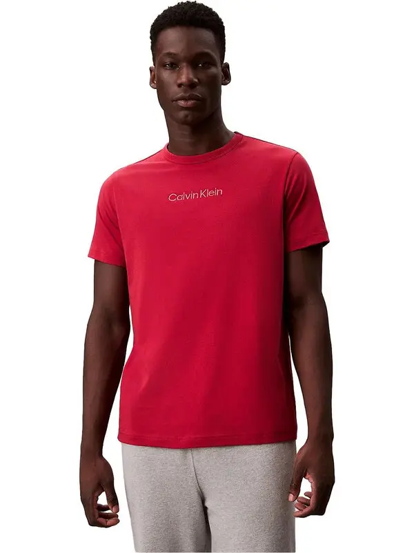 Calvin Klein Logo Sleep T-shirt - Red Stamp