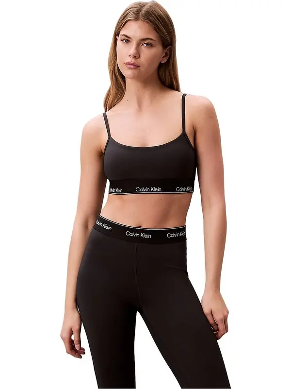 Calvin Klein Modern Sport Low Impact Sports Bra - Black