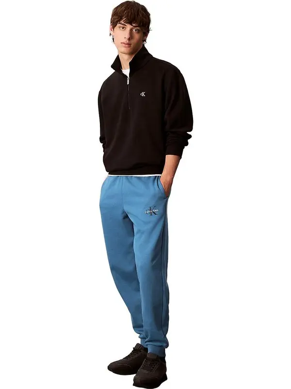 Calvin Klein Monologo Fleece Joggers - Bayside Blue