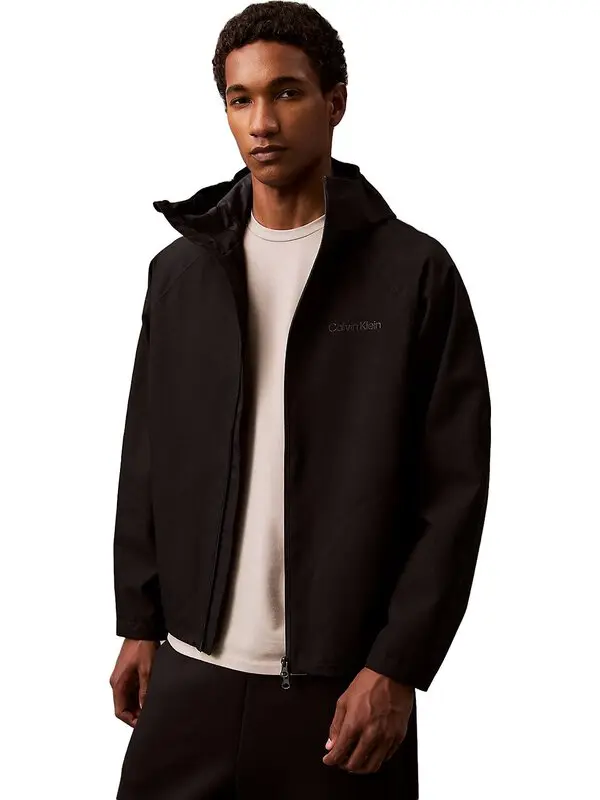 Calvin Klein Waterproof Windbreaker Jacket - Black Beauty