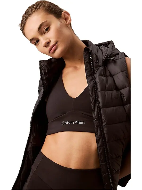 Calvin Klein Soft Stretch Sport Bra - Black Beauty