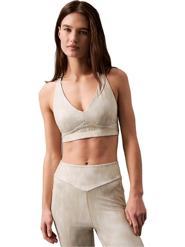 Calvin Klein Soft Stretch Sport Bra - Pelican