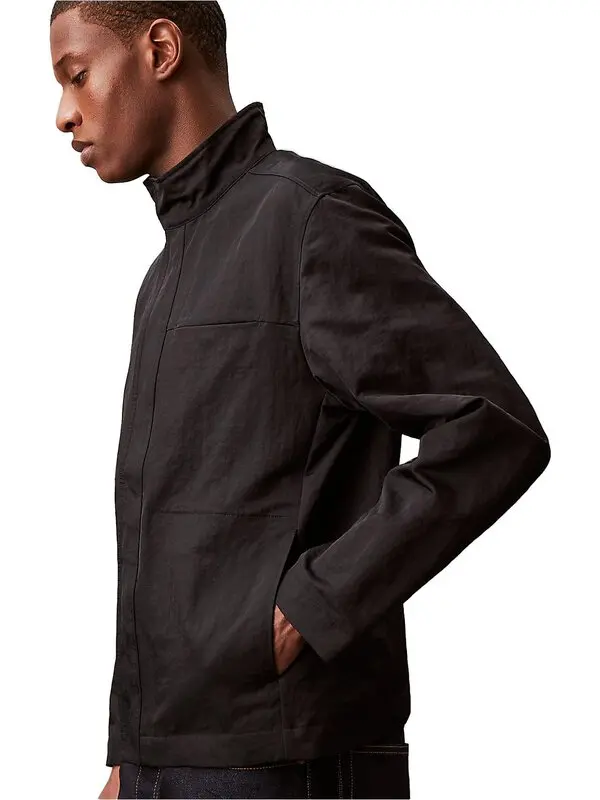 Calvin Klein Crinkle Nylon Field Jacket - Black Beauty