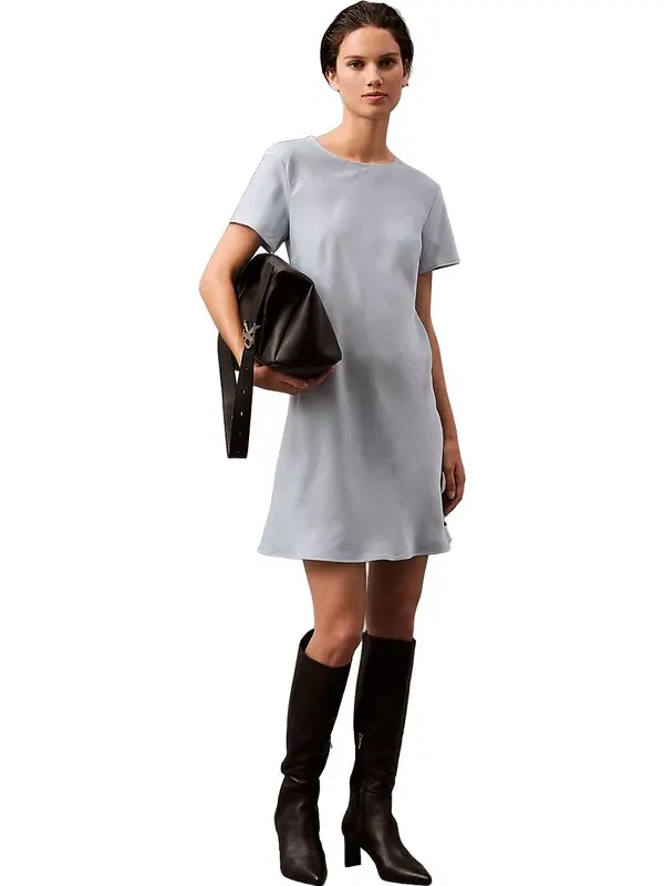Calvin Klein Mini T-shirt Dress - Blue Fog
