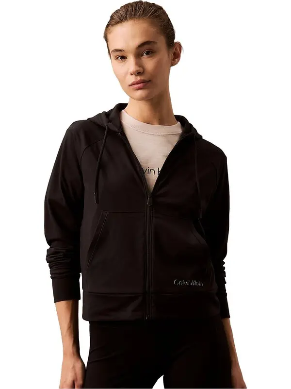 Calvin Klein Soft Stretch Sport Hoodie - Black Beauty