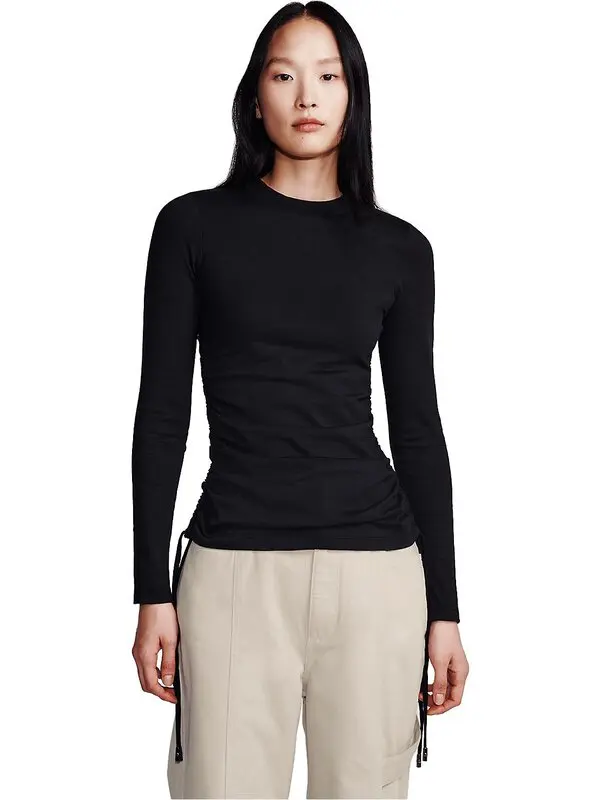Calvin Klein Ruched Slim T-shirt - Black