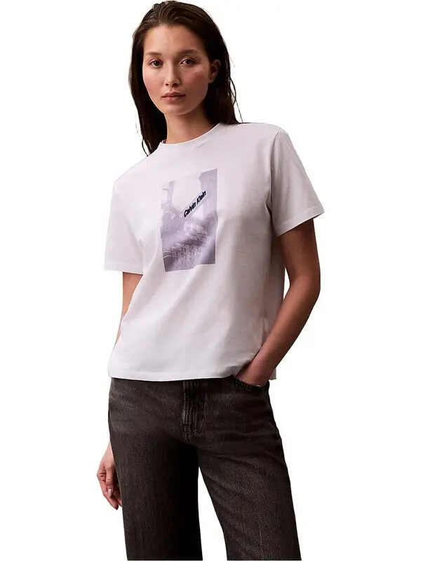 Calvin Klein Graphic Boxy T-shirt - Brilliant White