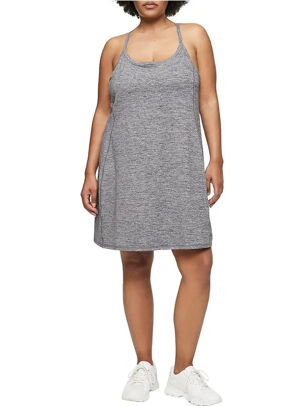 Calvin Klein Performance Plus Strappy Tank Dress - Black Heather