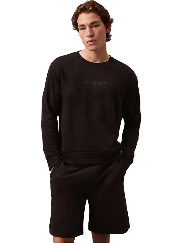 Calvin Klein Terry Lounge Sweatshirt - Black