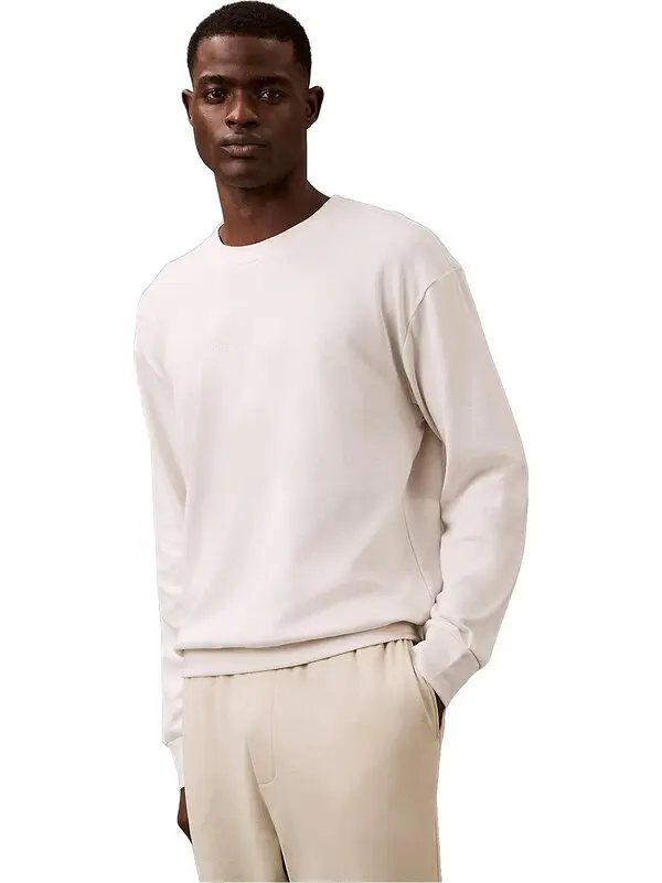 Calvin Klein Terry Lounge Sweatshirt - Chalk